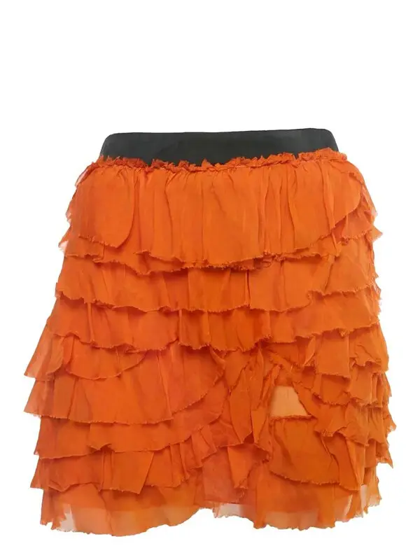 Dolce & Gabbana Ruffled Mini Skirt - Orange