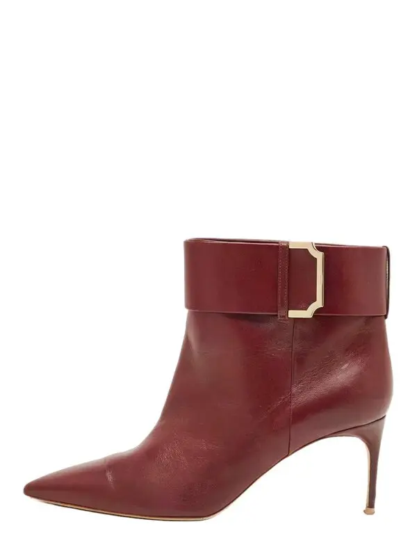MALONE SOULIERS Buckle-detail Leather Boots - Red