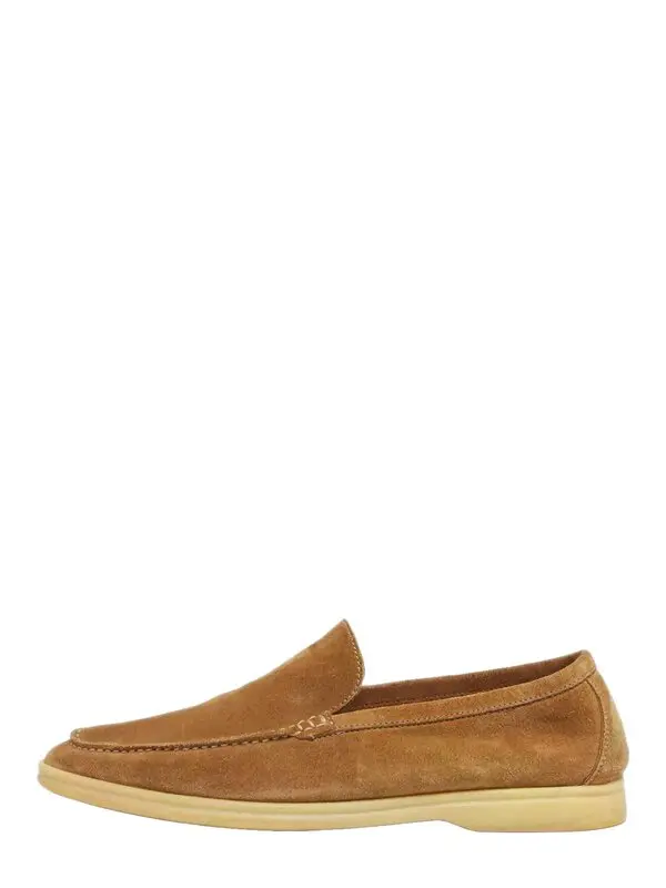 Loro Piana Summer Walk Suede Loafers - Brown