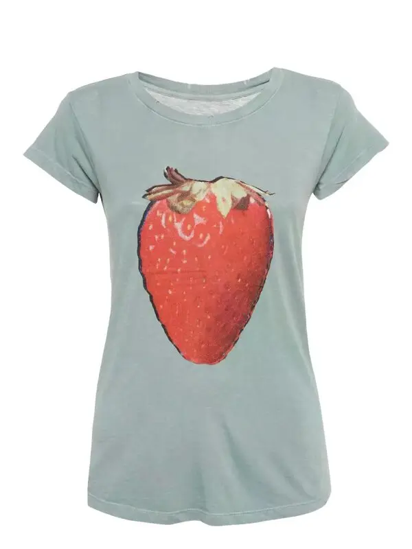 Zadig&Voltaire Strawberry Print T-shirt - Grey