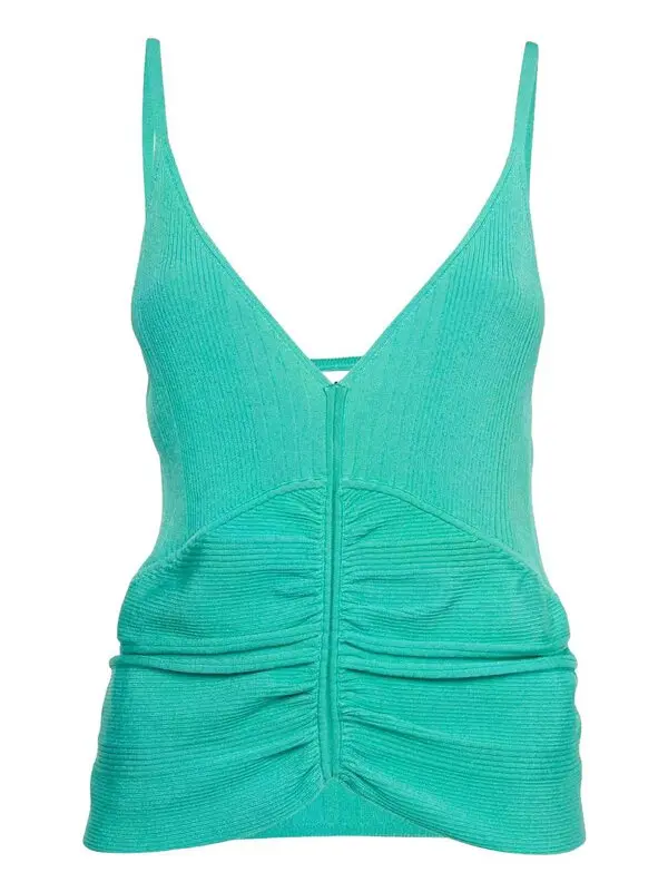 Sandro Ribbed Top - Green