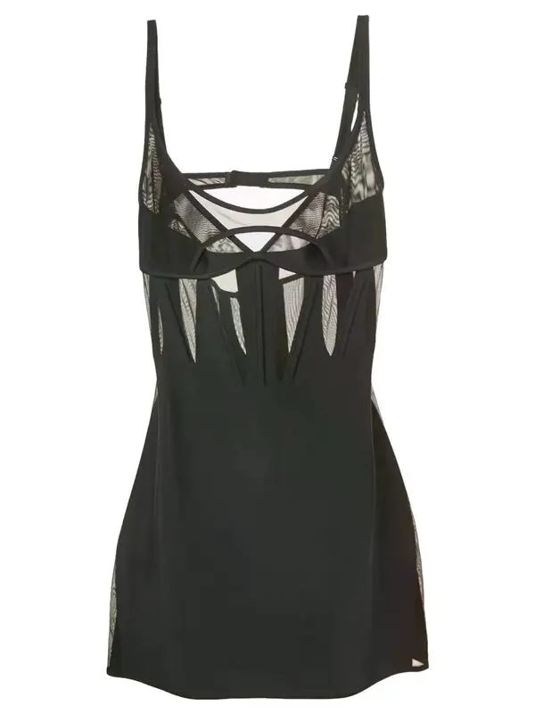 Thierry Mugler Cut-out Mini Dress - Black