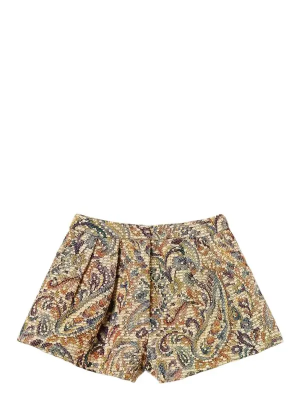 TWINSET Paisley Jacquard Shorts - Neutrals