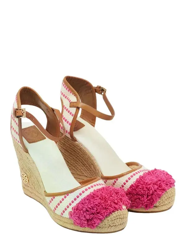 Tory Burch Embellished Wedge Heel Pumps - Neutrals