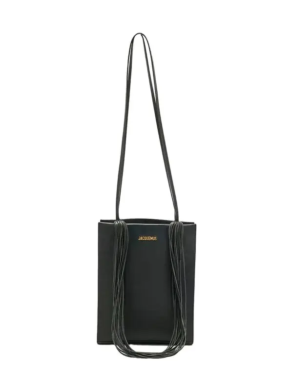 Jacquemus Leather Shoulder Bag - Black