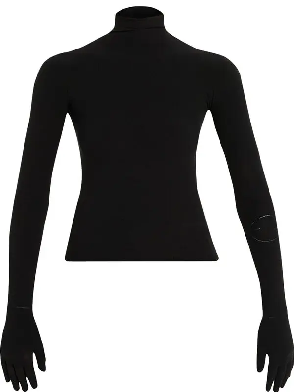 Marie Adam-Leenaerdt Collant Turtleneck Top - Black