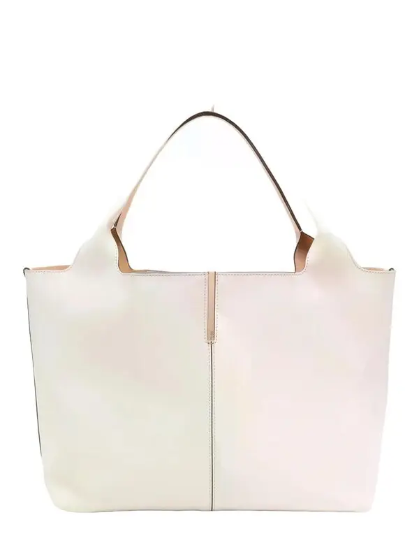 TOD'S Leather Tote Bag - Neutrals