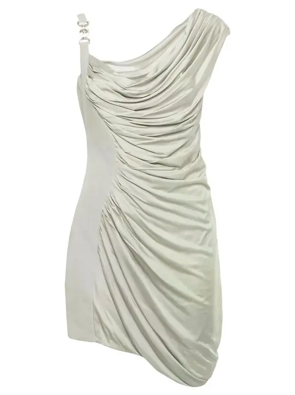 Versace Draped Mini Dress - Grey