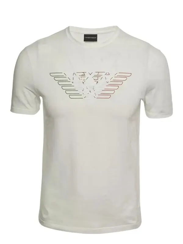 Emporio Armani Logo-print Cotton T-shirt - White
