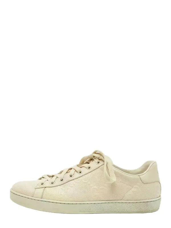 Gucci Ace Perforated Leather Sneakers - Neutrals