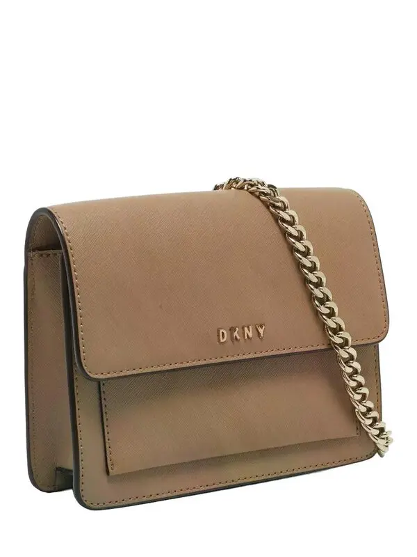 Dkny Flap Chain Crossbody Bag - Neutrals