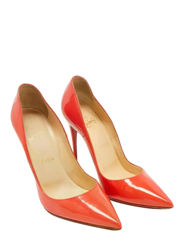 CHRISTIAN LOUBOUTIN Pigalle Follies Patent-leather Pumps - Red