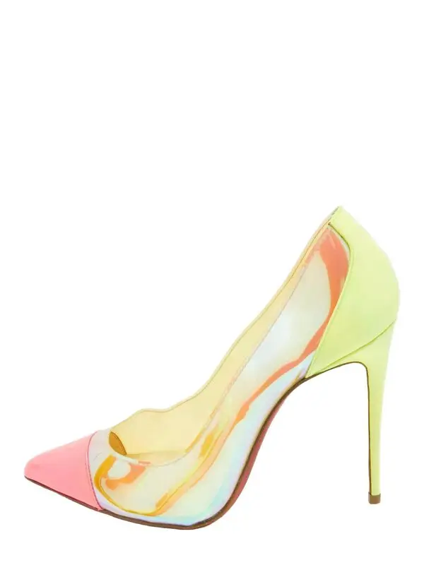 CHRISTIAN LOUBOUTIN Debout Point-toe Heeled Pumps - Green