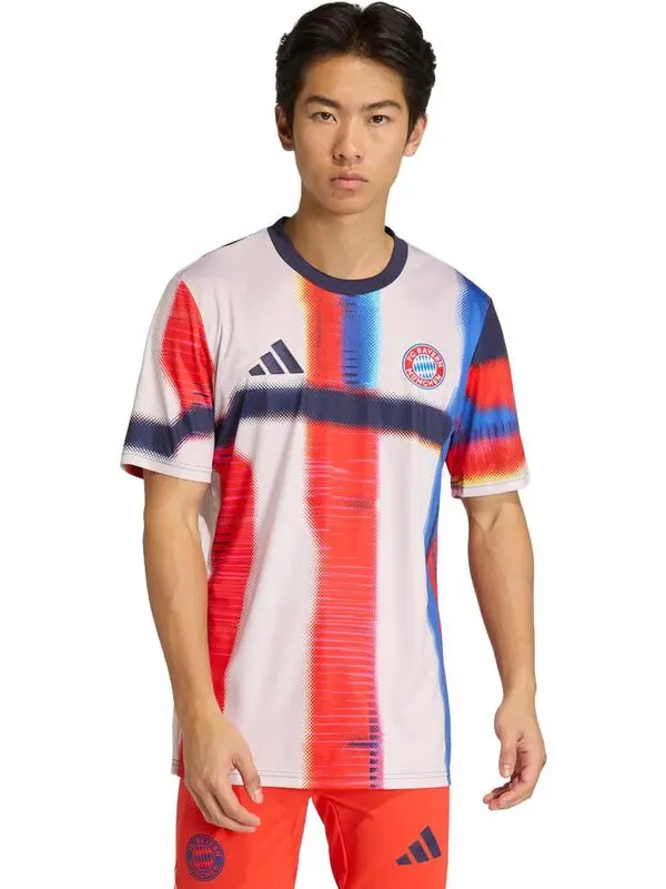 Adidas Fc Bayern Ss26 Pre-match Jersey - Noble Ink / Hi-res Blue / Chalk Pearl