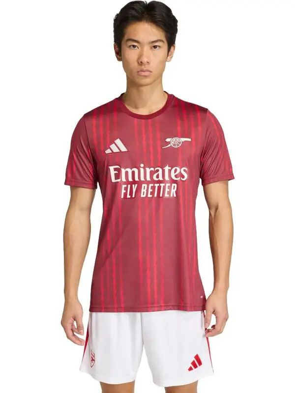 Adidas Arsenal Fc 26 Pre-match Jersey - Team Coll Burgundy 2 / Pure Ruby