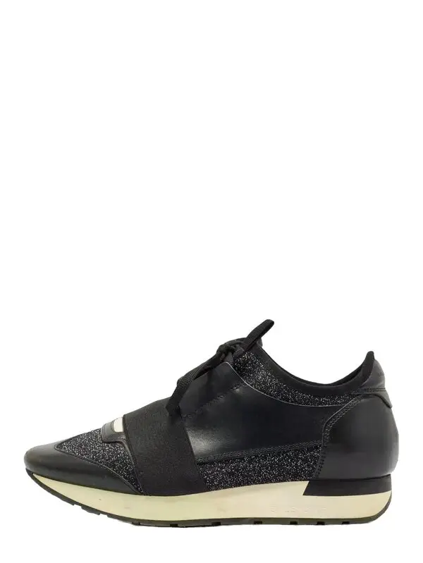 Balenciaga Race Runner Lace-up Sneakers - Black