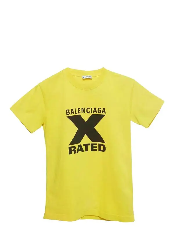 Balenciaga Logo-print T-shirt - Yellow