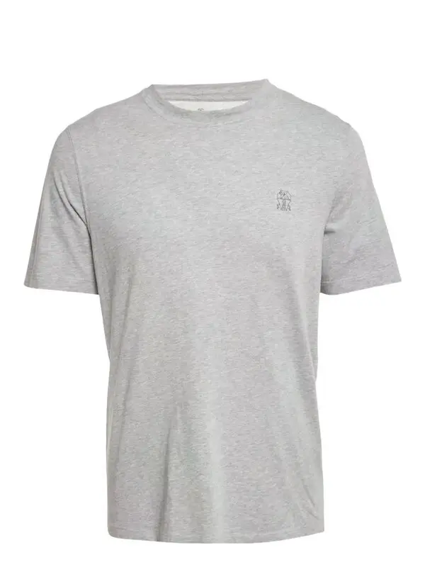 Brunello Cucinelli Crew-neck T-shirt - Grey