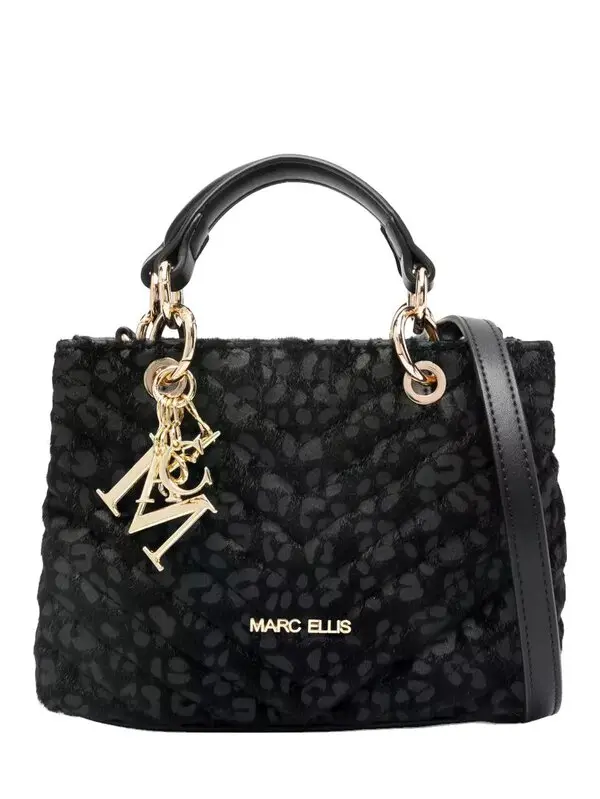 MARC ELLIS Arisu Lettering-charm Crossbody Bag - Black