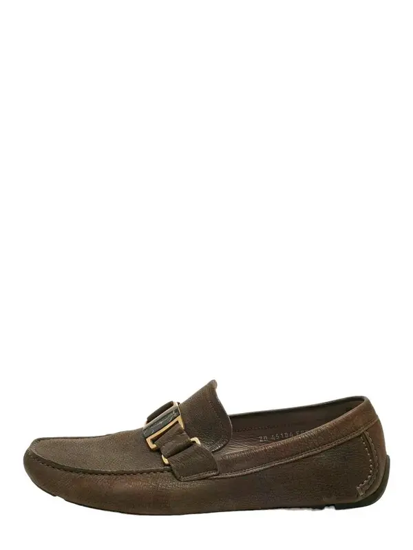 FERRAGAMO Sardegna Buckle Loafer - Brown