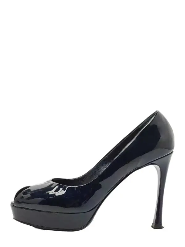 Saint Laurent Peep-toe Platform Pumps - Blue