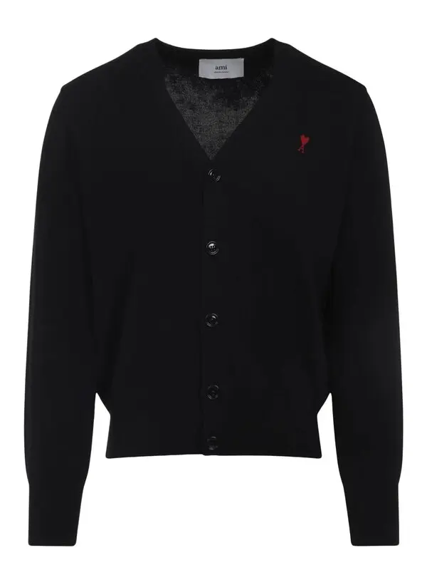Ami Merino Wool Sweater - Black