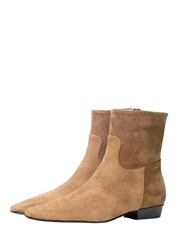 POCHE PARIS Panelled Boots - Brown