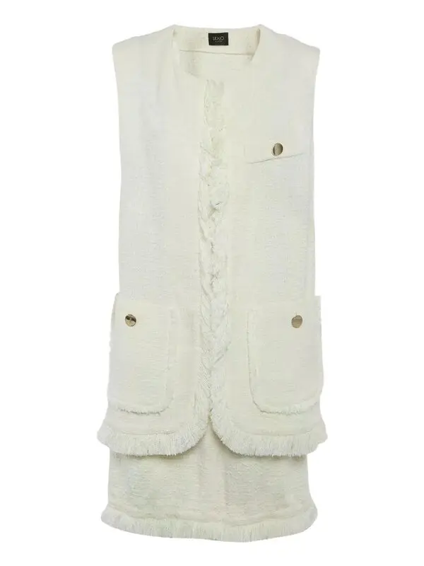 Liu Jo Fringed-hem Skirt Set - Neutrals