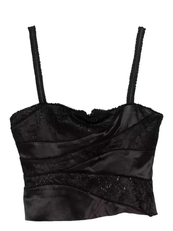 Botsí Eterna Patchwork-design Top - Black