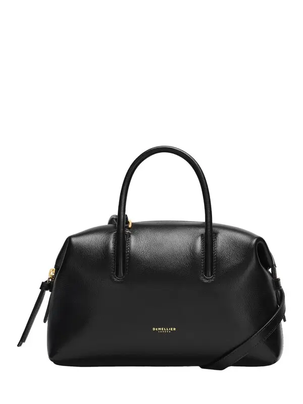 DEMELLIER The Stockholm Bag - Black Fine Grain