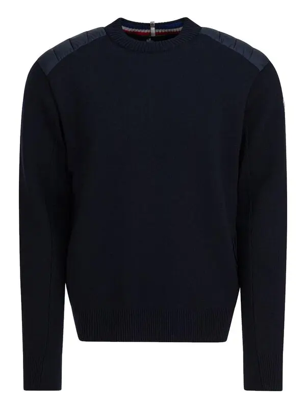 Moncler Wool Crewneck Sweater - Blue