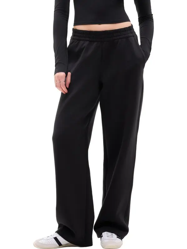 Athleta Form Knit Mid-rise Straight Pant - Black