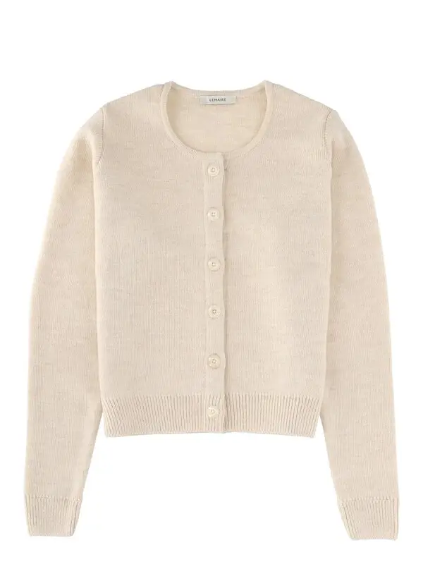 LEMAIRE Wool-blend Cardigan - White
