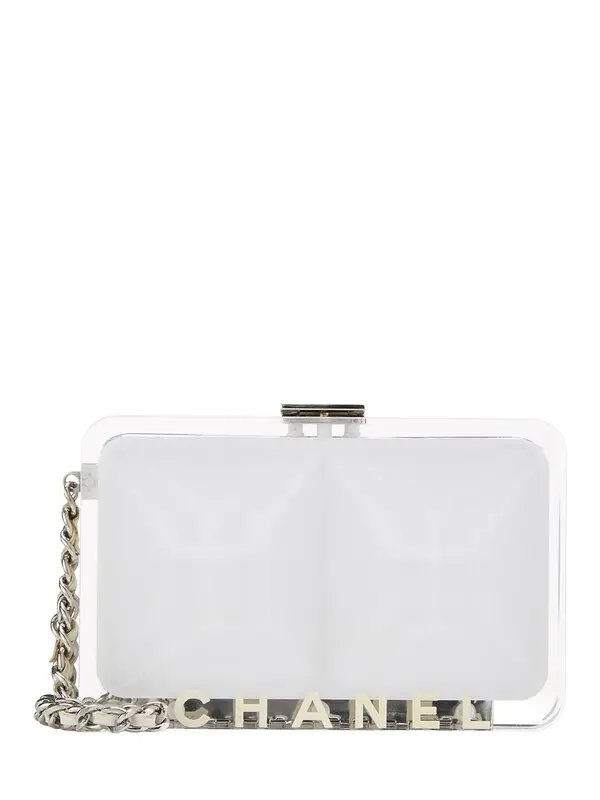 Chanel Acrylic Minaudiere - White