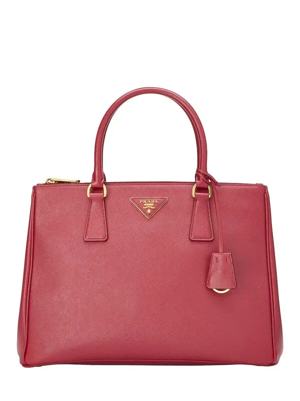 Prada Saffiano Galleria Tote - Red