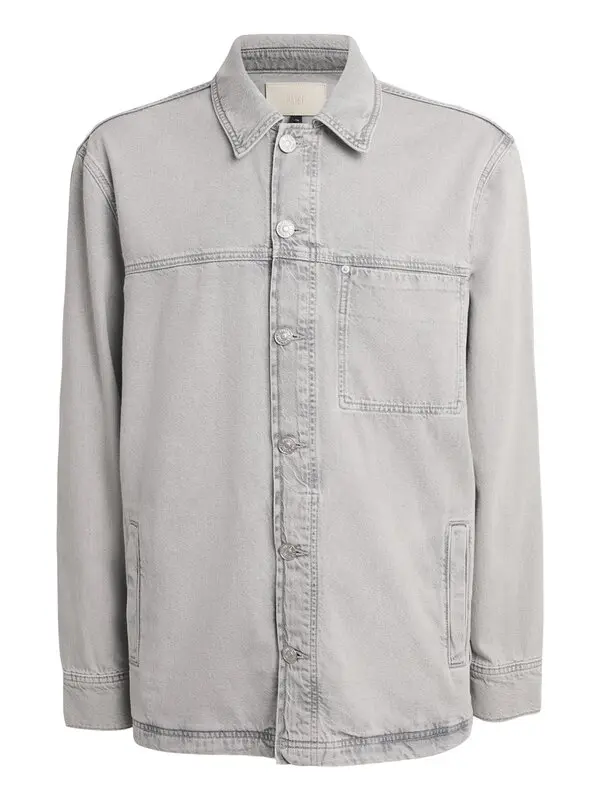Paige Denim Overshirt - Grey