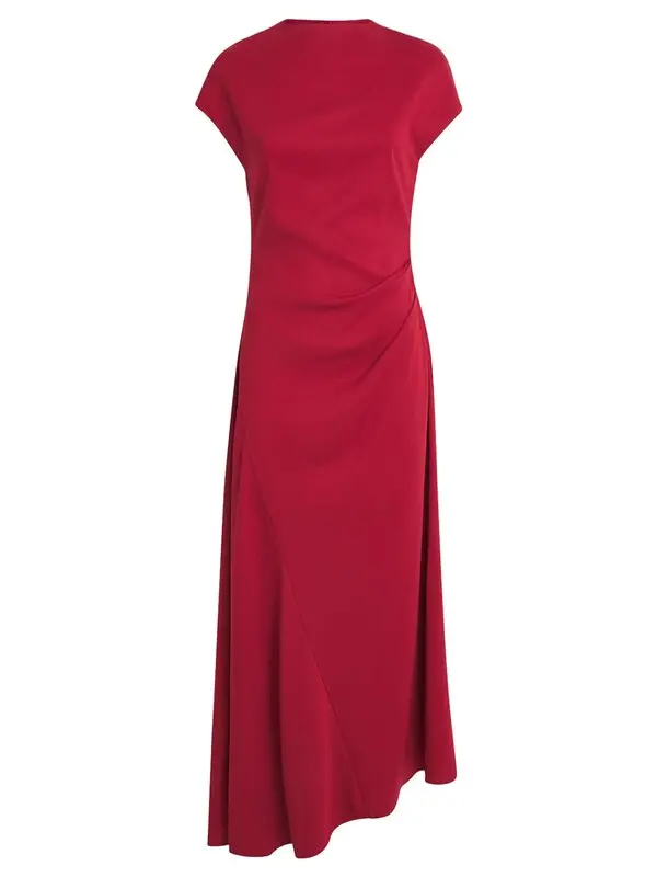 Staud Crepe Zaya Maxi Dress - Red