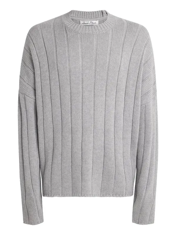 ABOUT:BLANK Wool-blend Crewneck Sweater - Grey