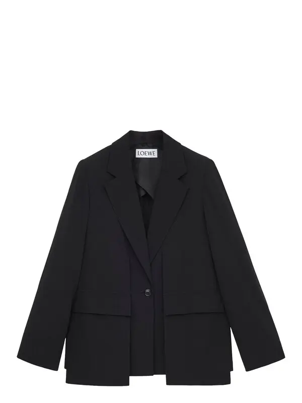 Loewe Wool Deconstructed Blazer - Black