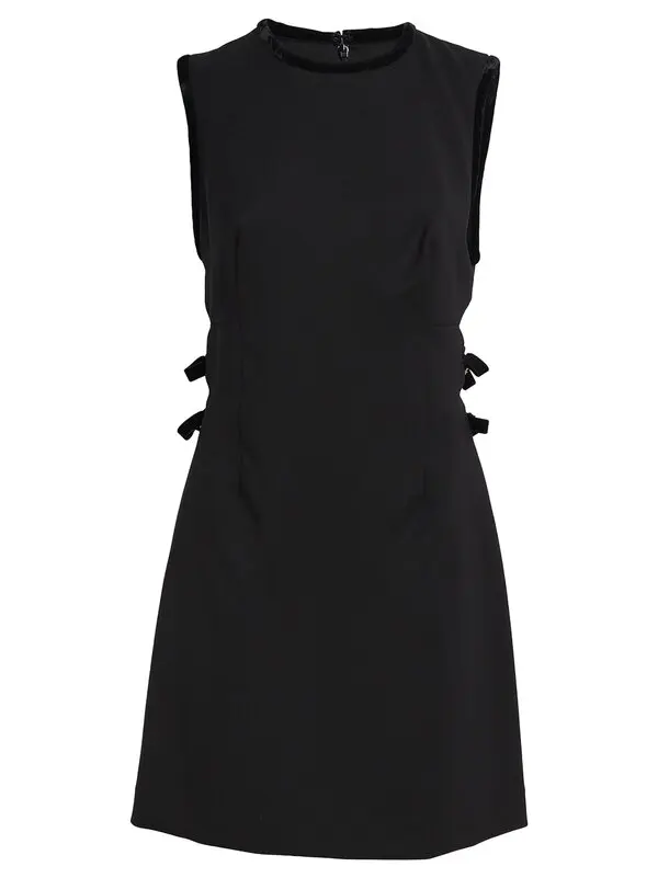 Sandro Velvet-trim Mini Dress - Black