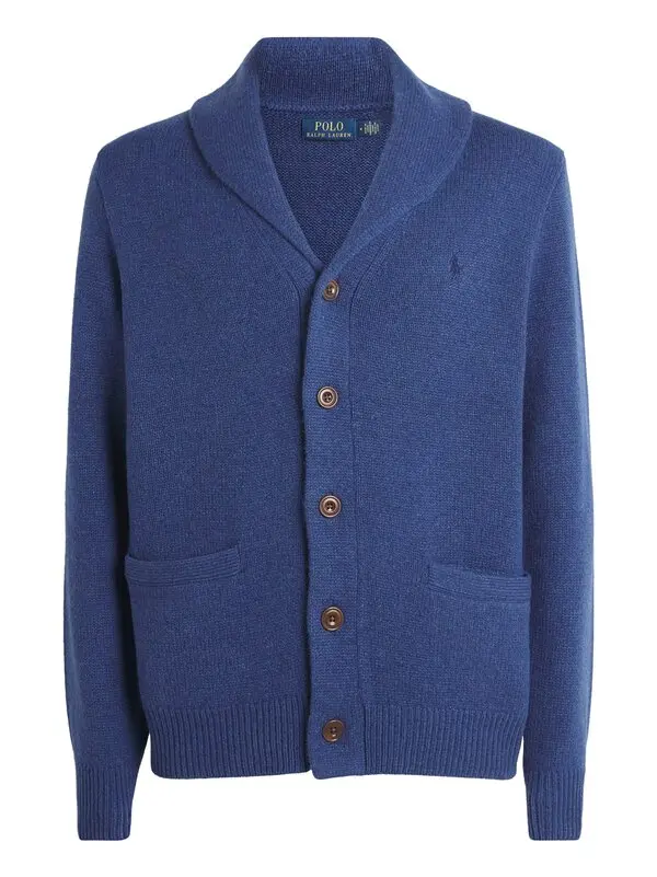 Polo Ralph Lauren Wool-cashmere Shawl-collar Cardigan - Navy
