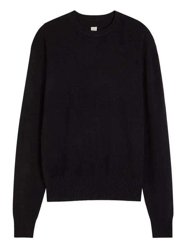 TOTEME Classic Crew-neck Cashmere Jumper - Black