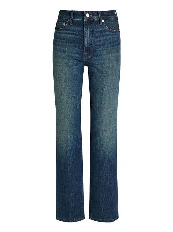 Good American Straight-leg Denim Jeans - Navy