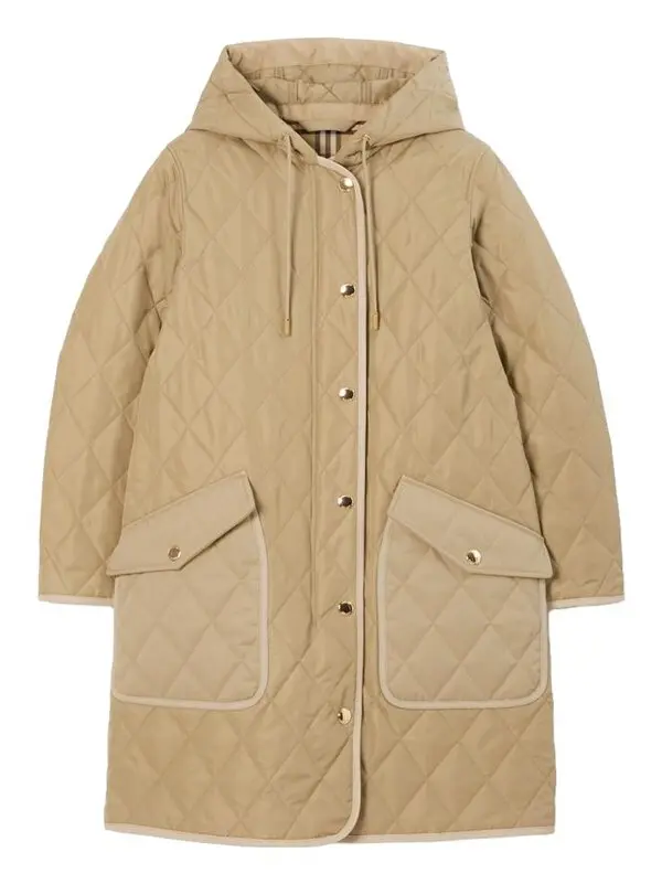 Burberry Quilted Thermoregulated Coat - Archive Beige