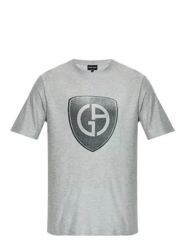 Giorgio Armani Logo Graphic T-shirt - Grey