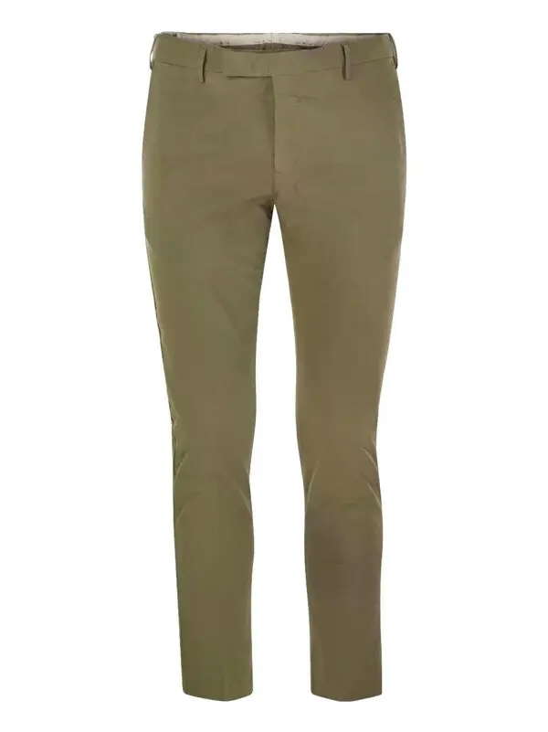 PT TORINO Dieci Flat-bellied Trousers - Green