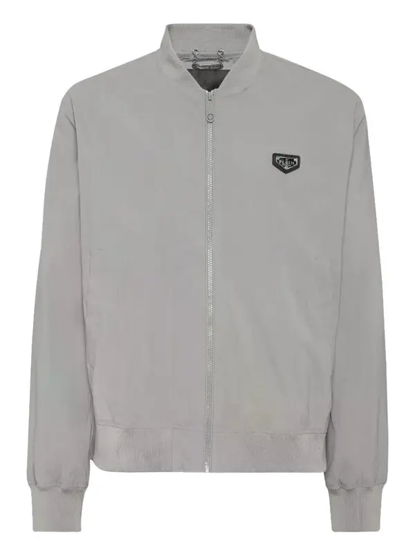 Philipp Plein Nylon Bomber Jacket - Grey