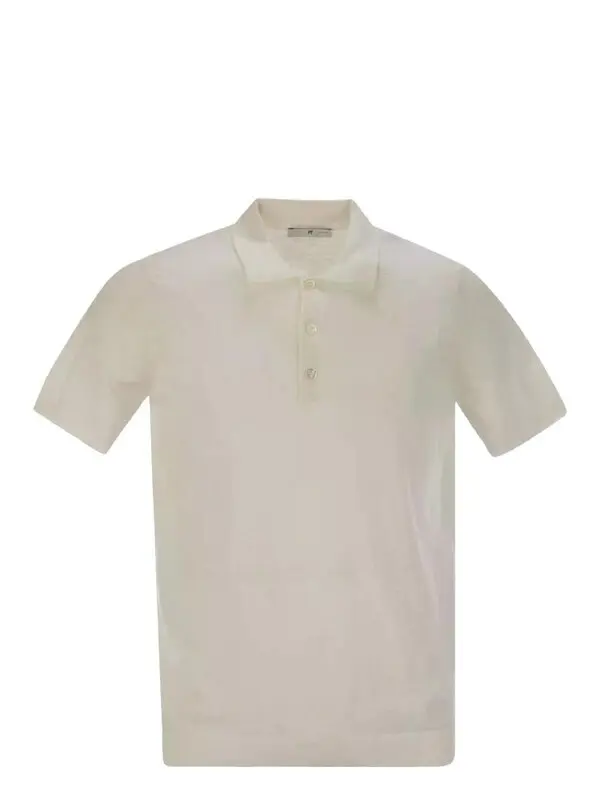 PT TORINO Button Short-sleeve Polo Shirt - Neutrals