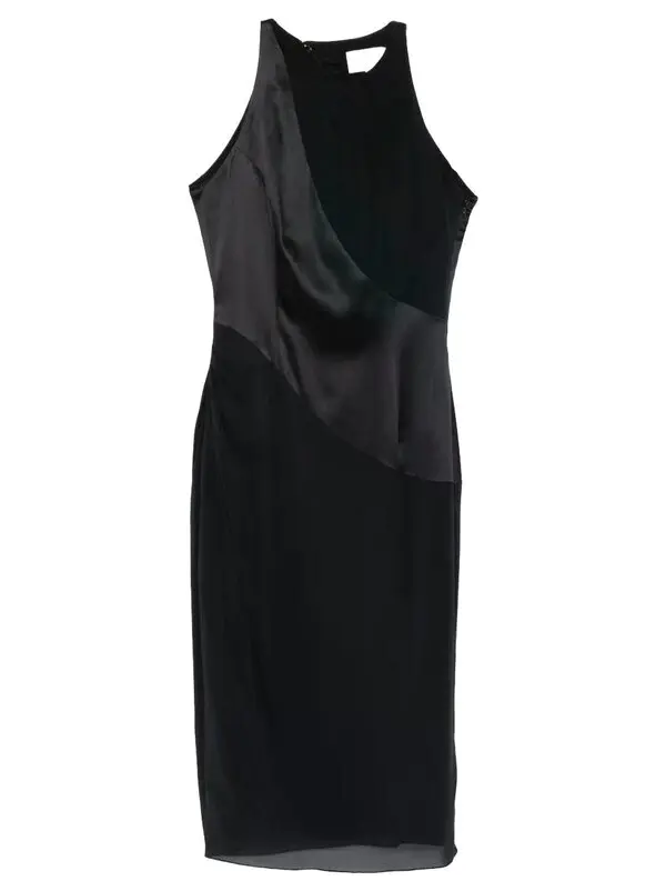 BOTSI Asymmetric-design Midi Dress - Black