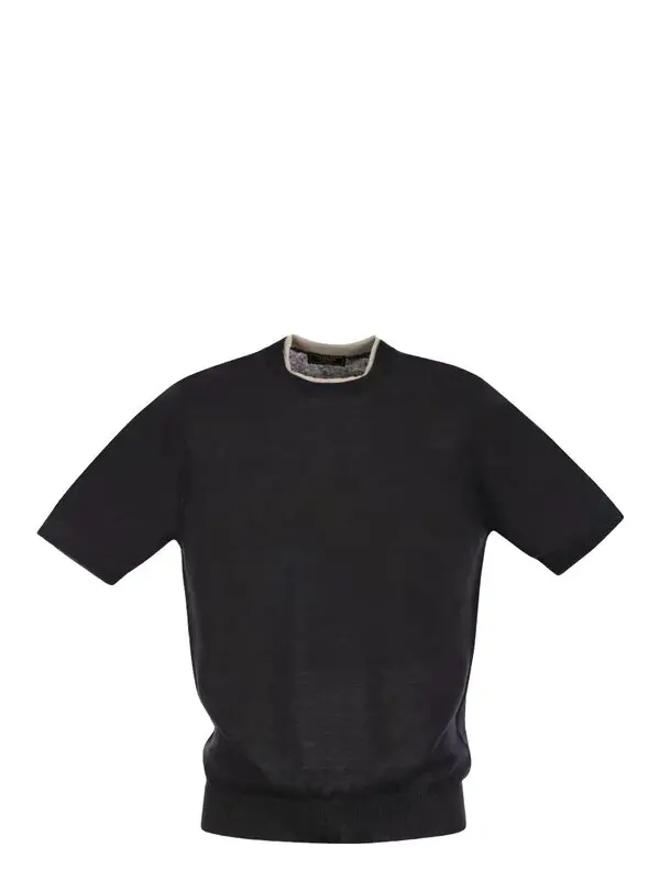 Peserico Ribbed T-shirt - Black